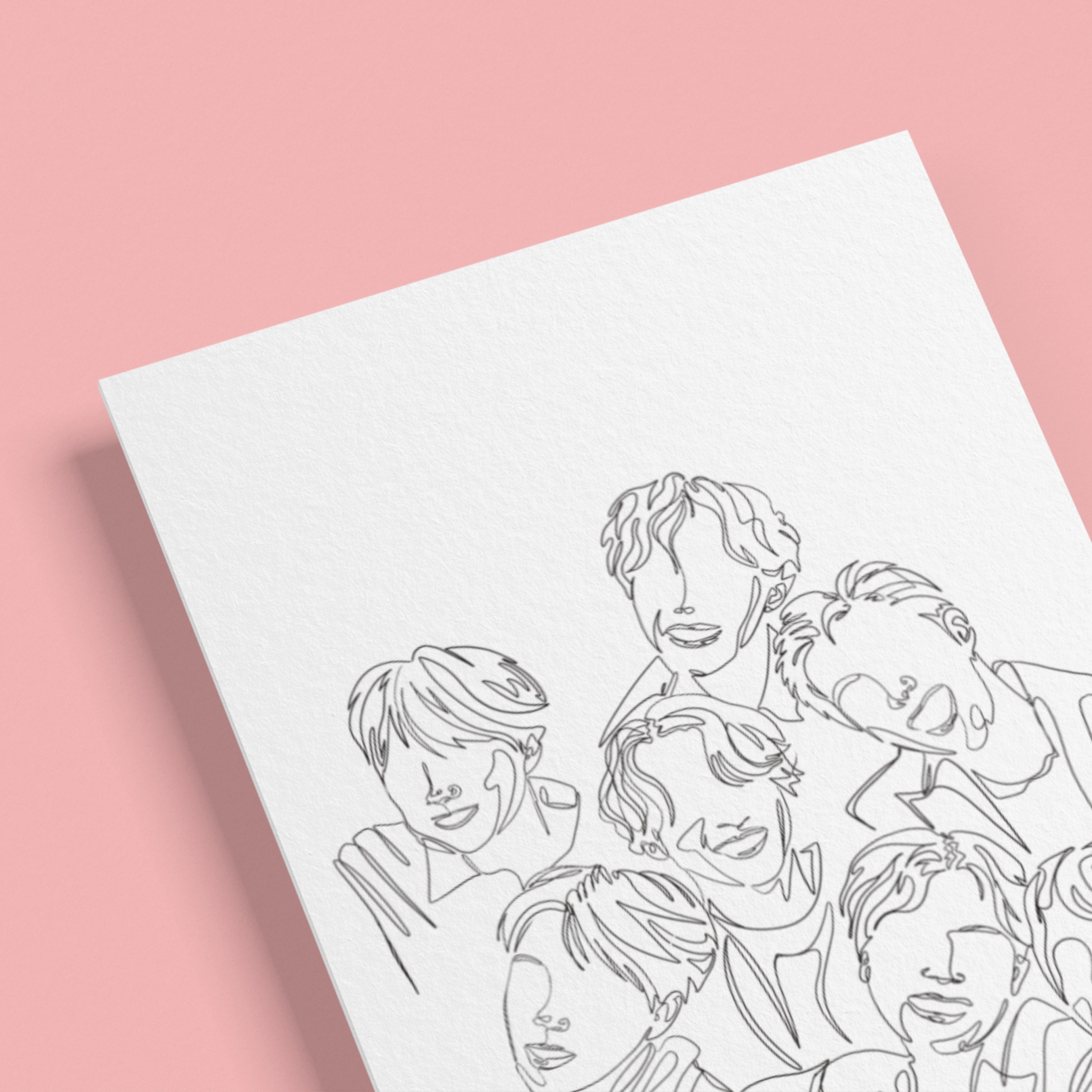 BTS Poster BTS Photocards Kpop Bts Art Print Bts Svg Bts | Etsy