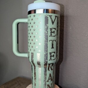 Veteran Distressed Flag Military Patriotic Constitution Themed Laser ...