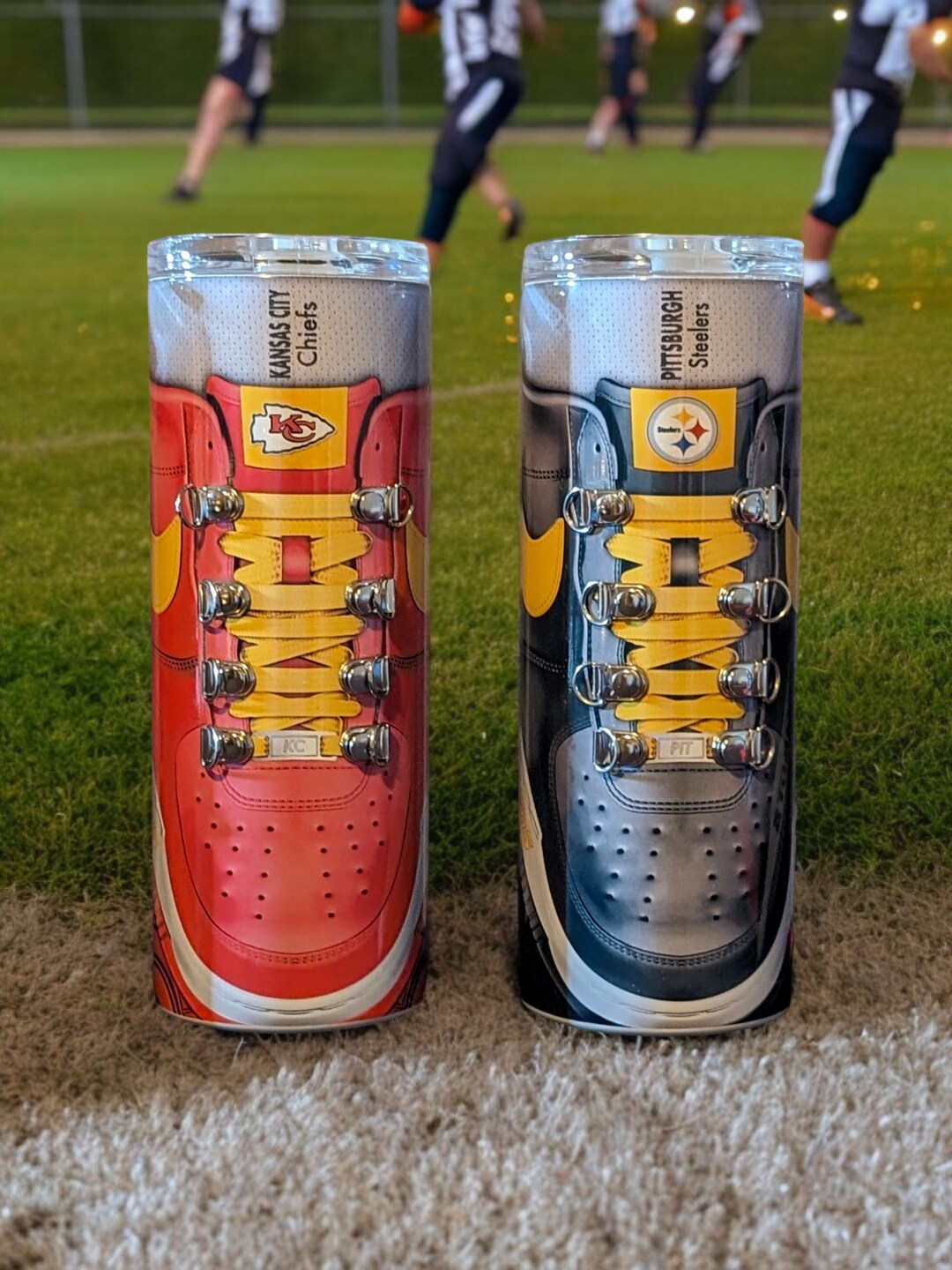 Football Sneaker Tumbler With Laces - Etsy