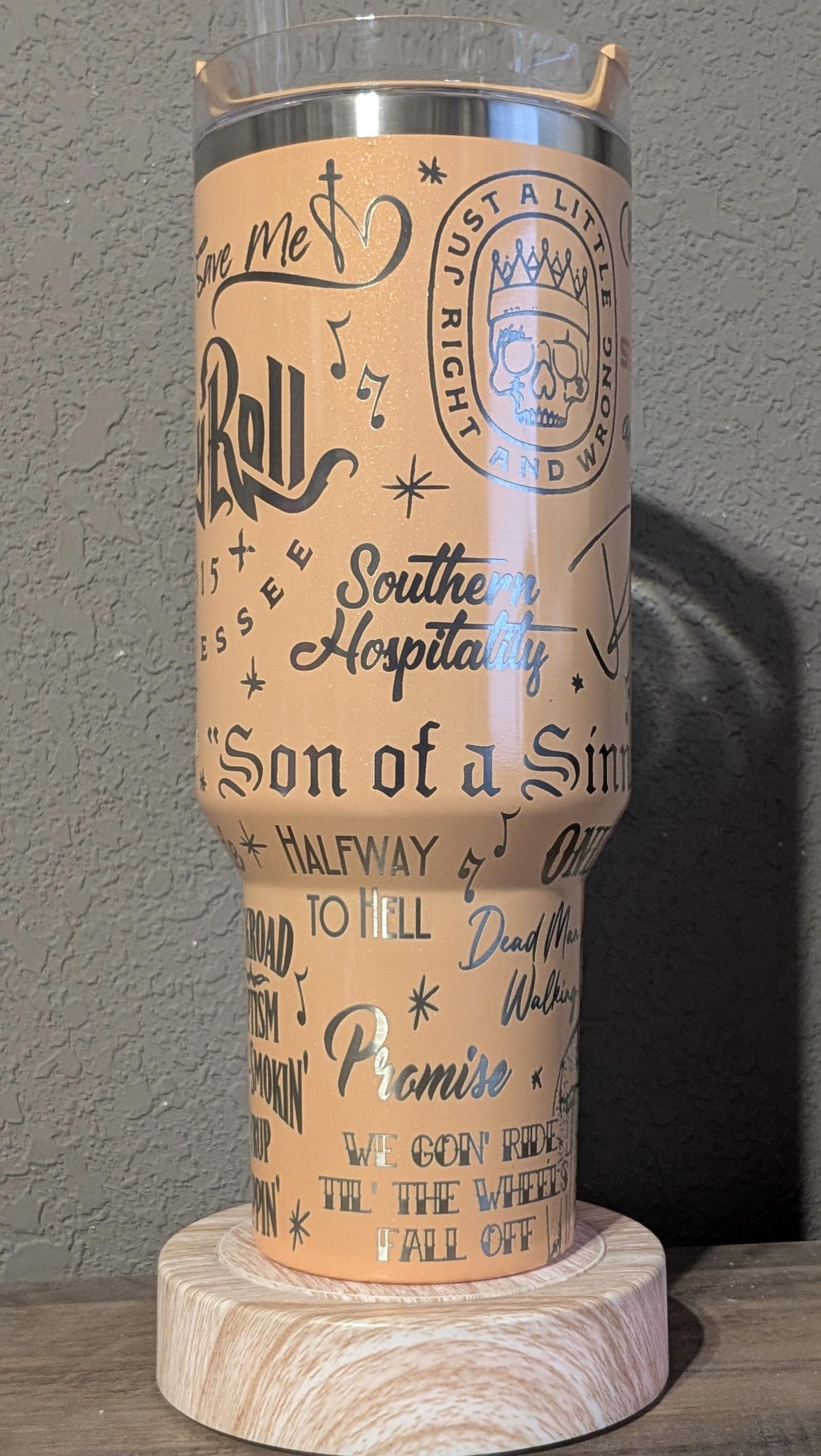 J Roll Songlist 40oz Stanley Tumbler Laser Engraved Color Shown is ...