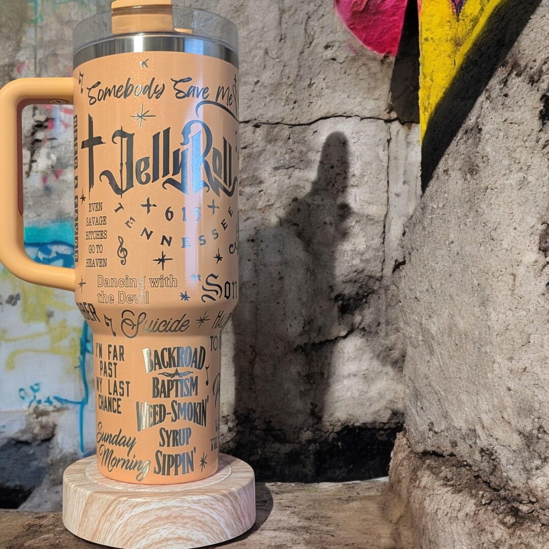 J Roll Songlist 40oz Stanley Tumbler Laser Engraved Color Shown is ...