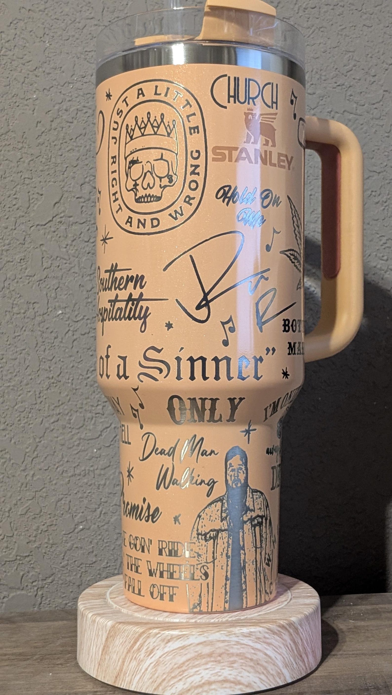 J Roll Songlist 40oz Stanley Tumbler Laser Engraved Color Shown is ...