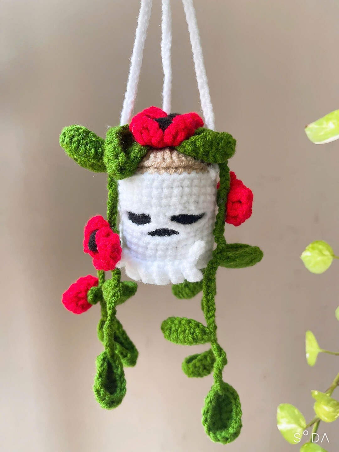 Skull Poppy Basket Crochet Pattern: Gothic Halloween Decor (PDF) - Etsy