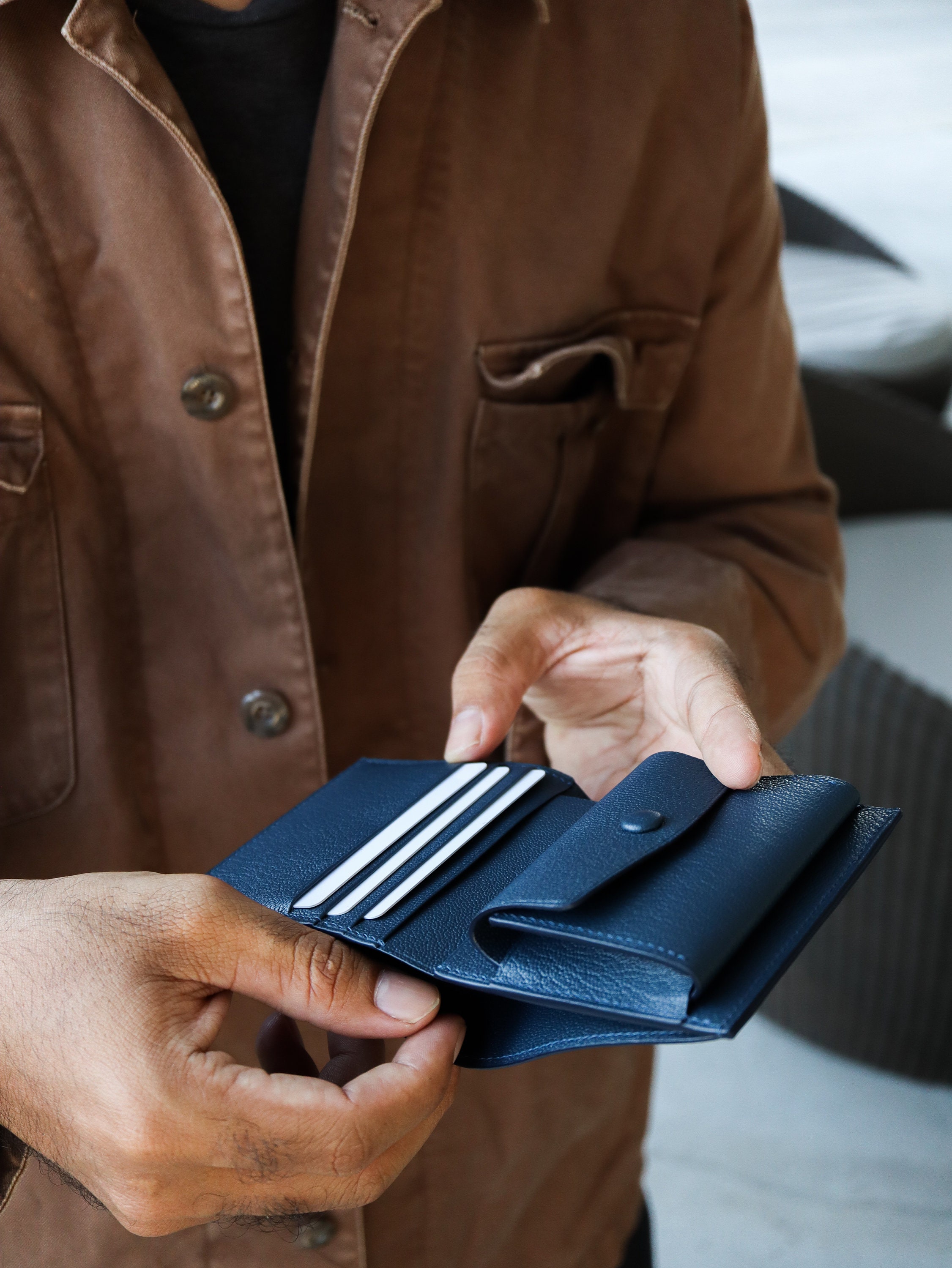 Wallets for Men, Gifts for Men, Gift for Dad, Minimalist, Leather ...
