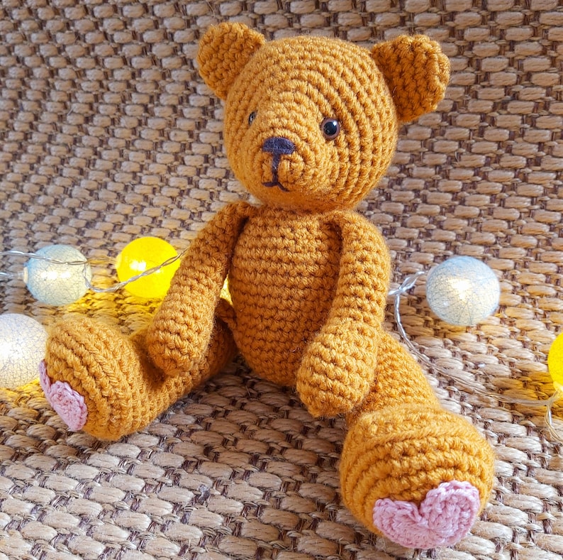 Teddy Bear Crochet Pattern A No Sew Project Beginner | Etsy