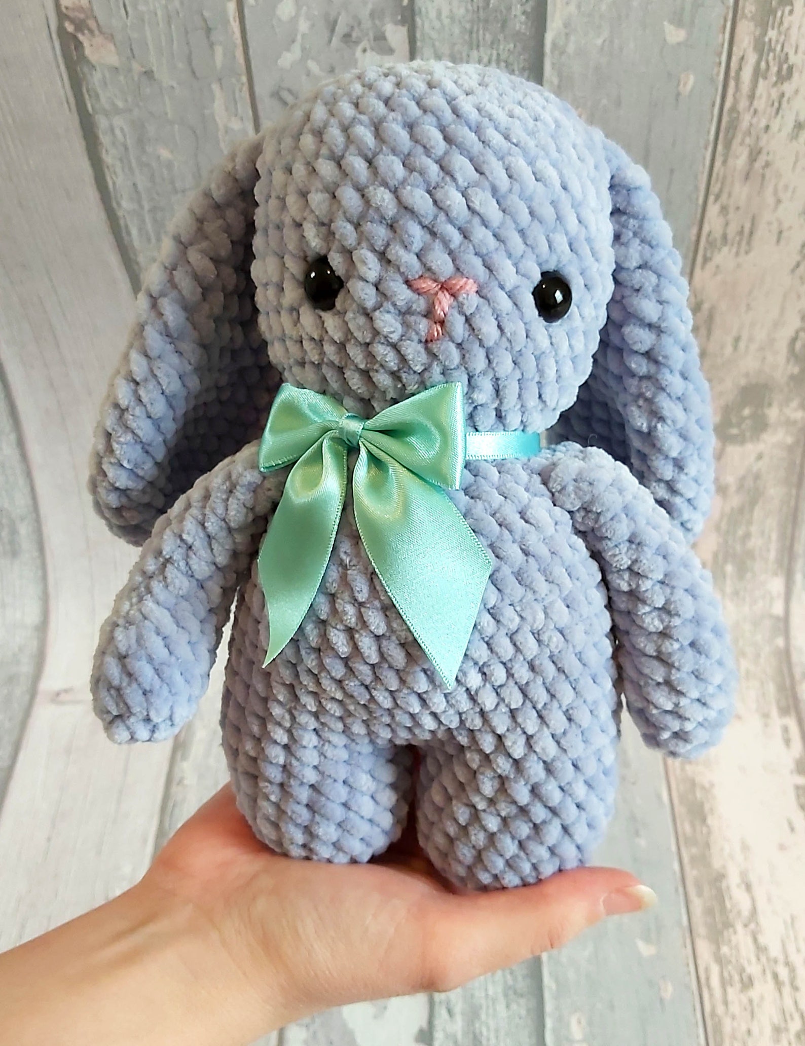 Bunny Rabbit Crochet Pattern Beginner Friendly A No Sew | Etsy