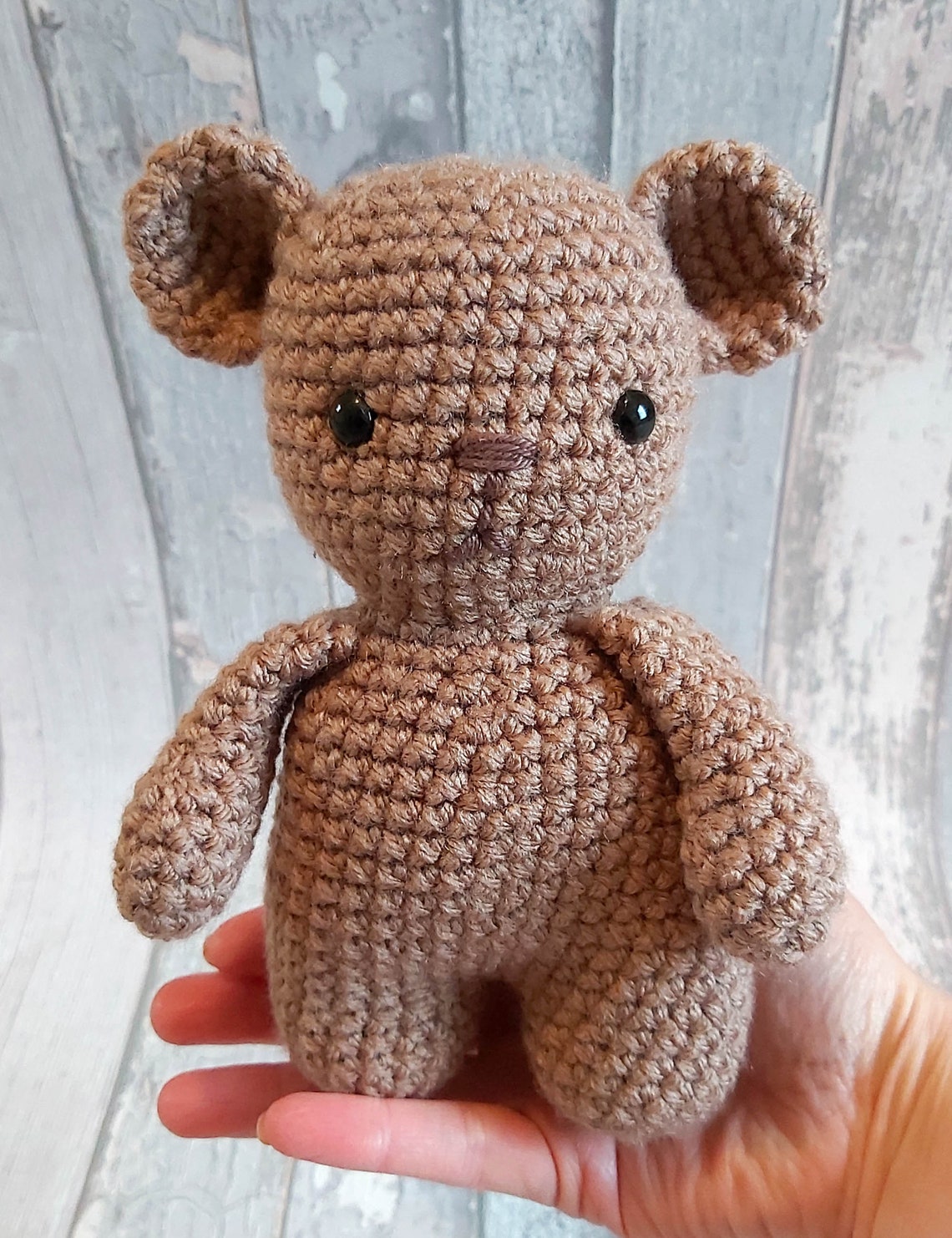 Teddy Bear Crochet Pattern Beginner Friendly A No Sew - Etsy