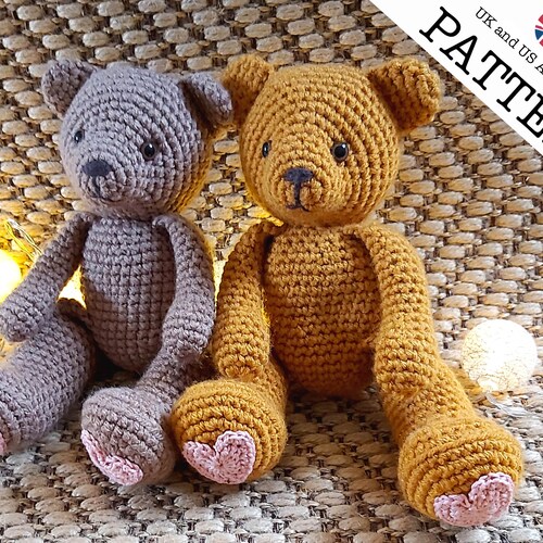Teddy Bear. Crochet PDF Pattern - Etsy