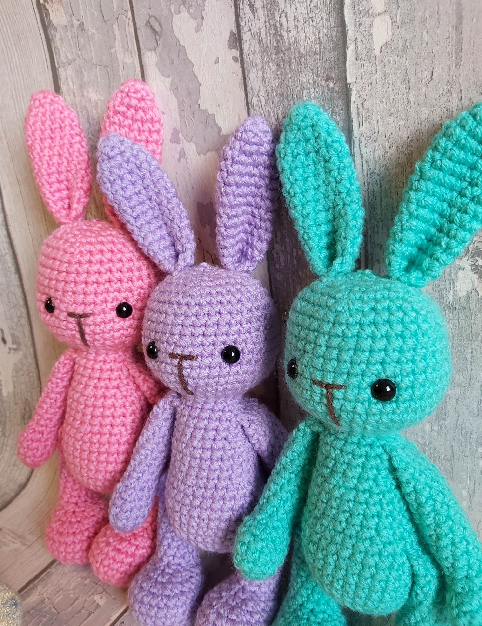 Bunny Rabbit Crochet Pattern Beginner Friendly A No Sew - Etsy UK