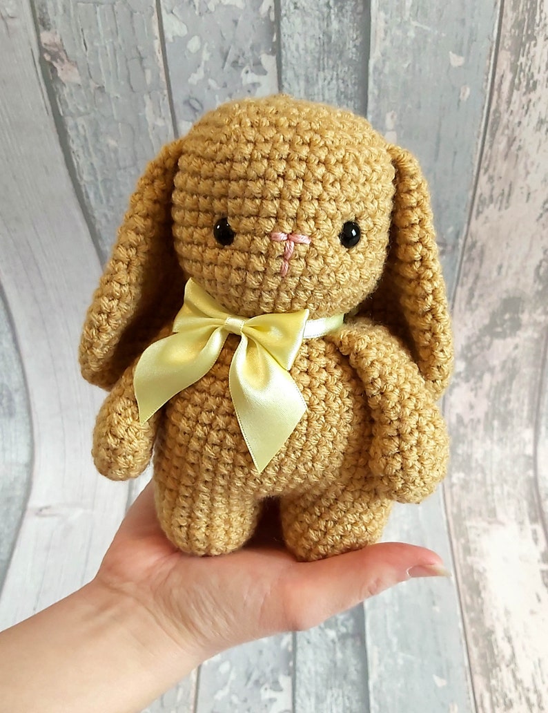 Bunny Rabbit Crochet Pattern Beginner Friendly A No Sew | Etsy