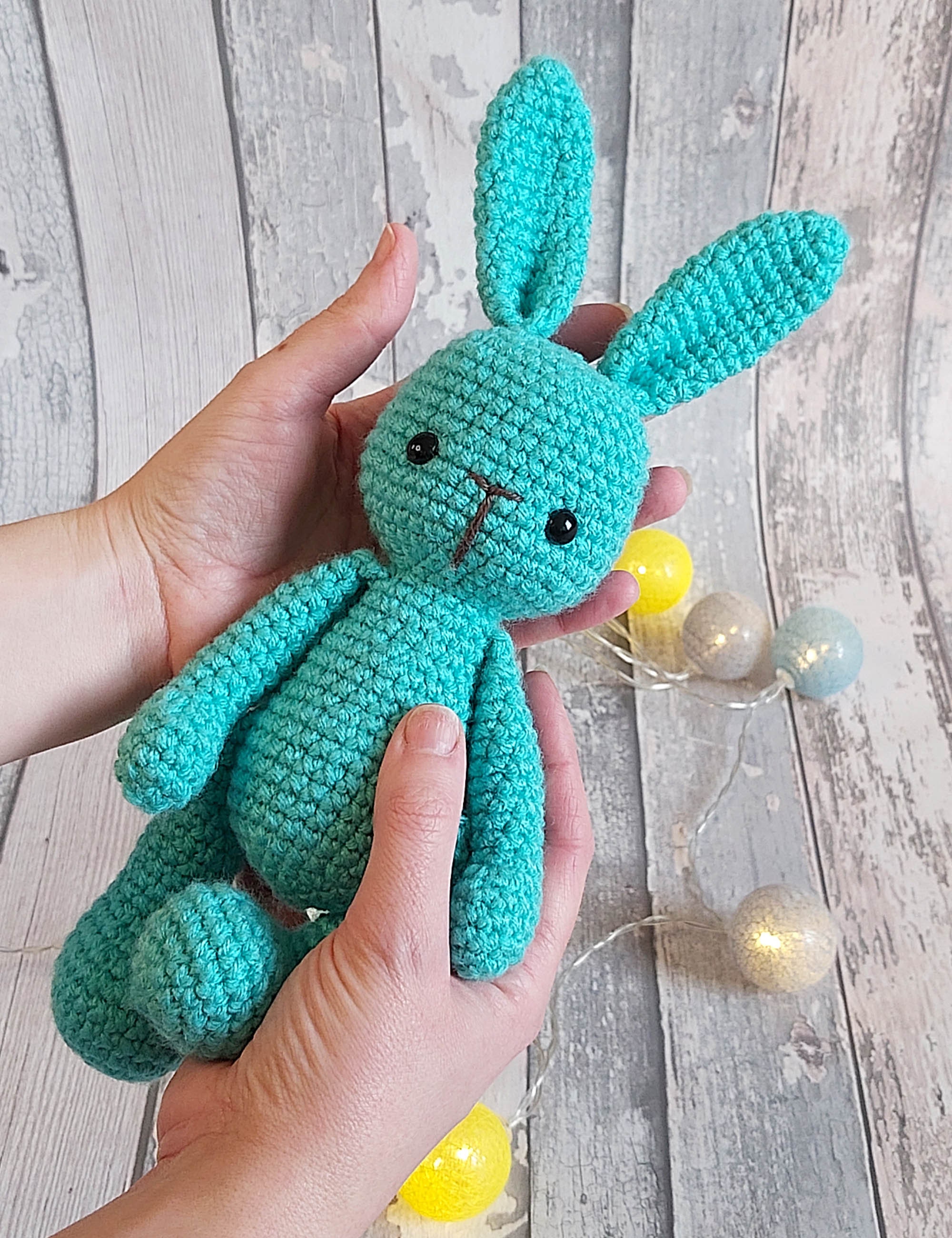 Bunny Rabbit Crochet Pattern Beginner Friendly A No Sew - Etsy UK