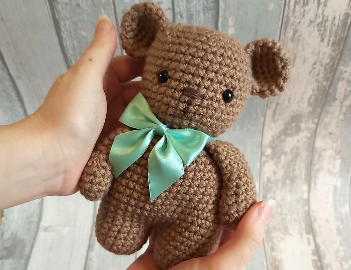 Teddy Bear Crochet Pattern Beginner Friendly A No Sew - Etsy
