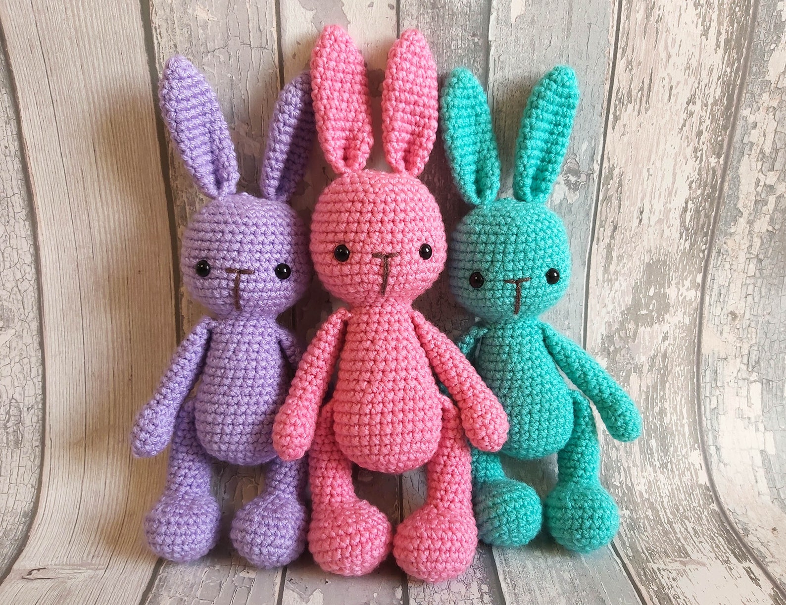 Bunny Rabbit Crochet Pattern Beginner Friendly A No Sew - Etsy UK