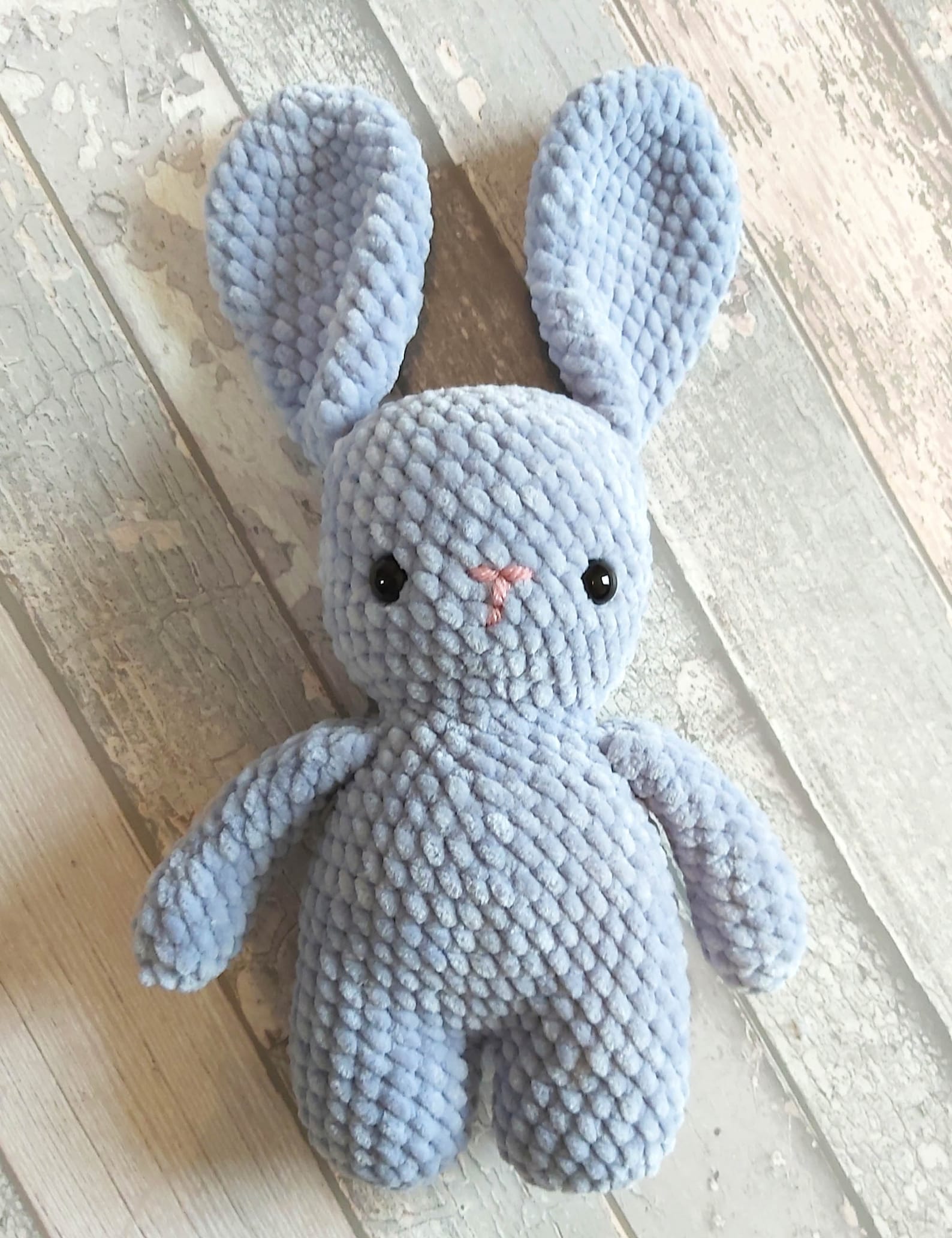 Bunny Rabbit Crochet Pattern Beginner Friendly A No Sew - Etsy