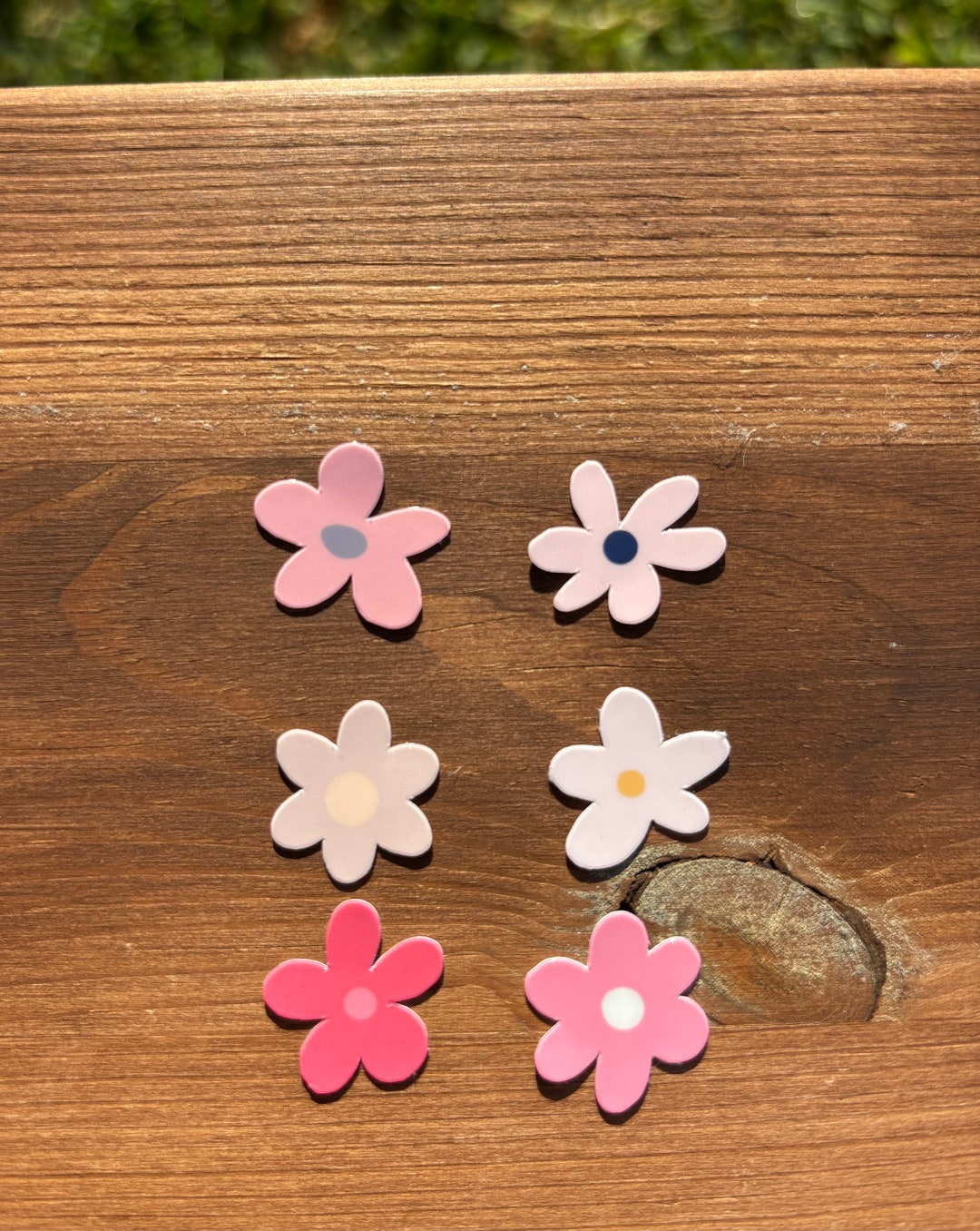 6 Mini Pink Mix Flower Sticker Pack, Mini Daisy Stickers,minimalist ...