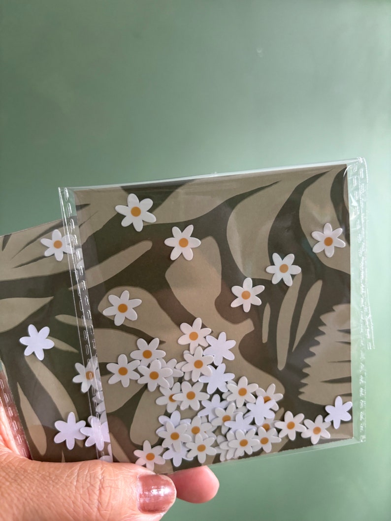 Mini Daisy Stickers,flower Stickers,mini Stickers, Sticker Pack, Water ...