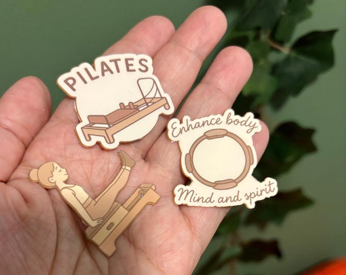 Neutral Pilates Sticker Bundle Motivation Gifts for Her Workout ...