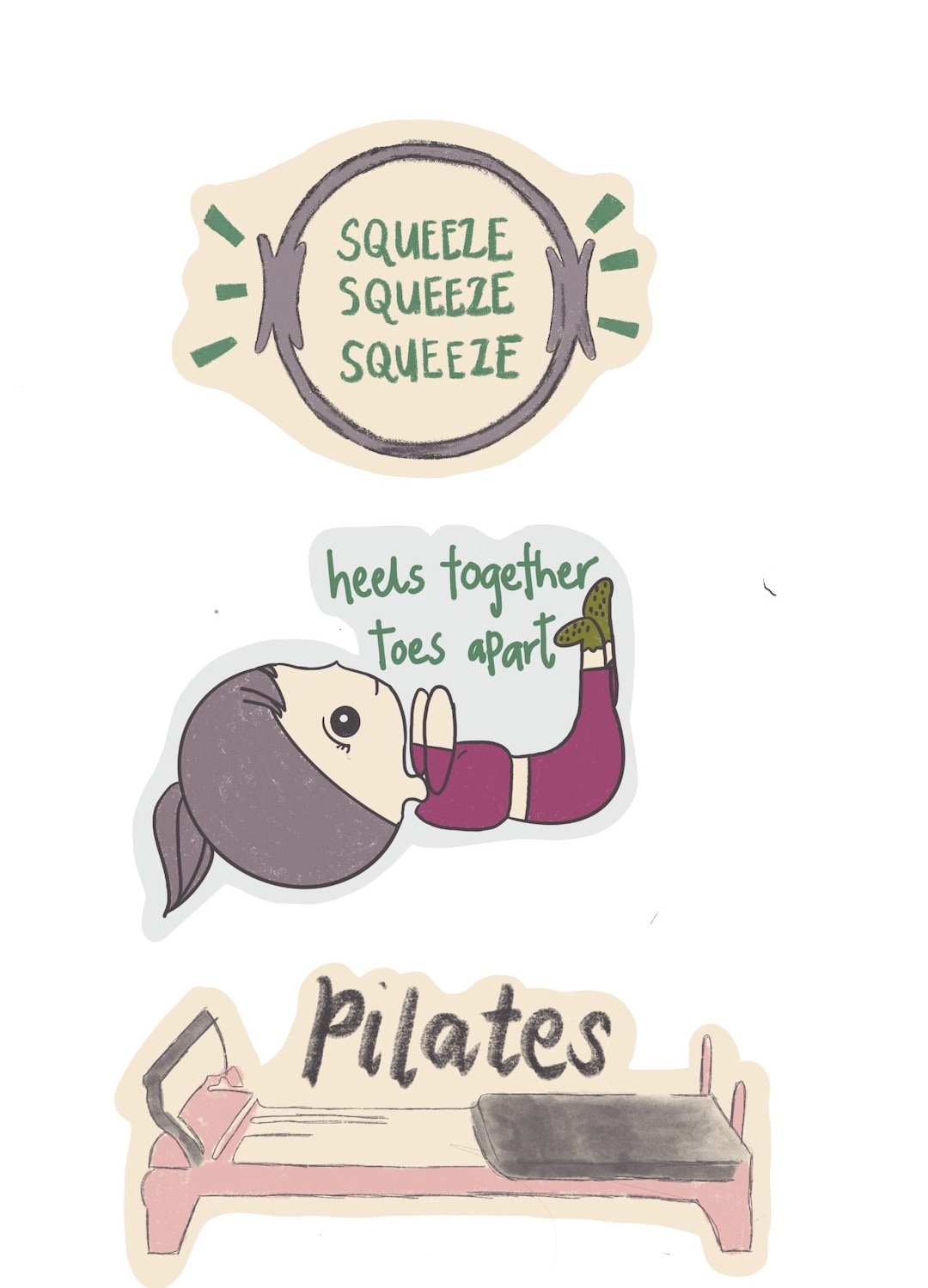 Pilates Sticker | Motivation | Exercise | Vinyl Sticker | Workout ...