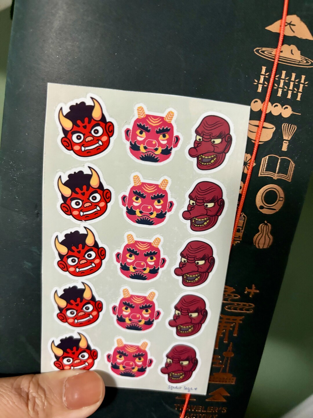 Oni Mask Sticker Japanese Stationary Cute Stickers Aesthetic Sticker ...