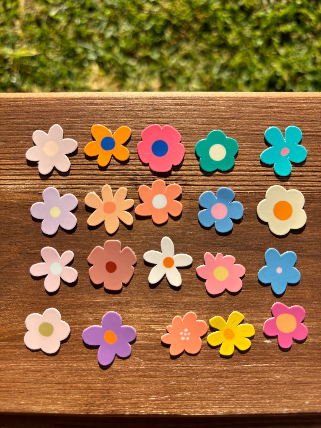 20 Mini Flower Sticker Pack, Mini Daisy Stickers,minimalist,flower ...