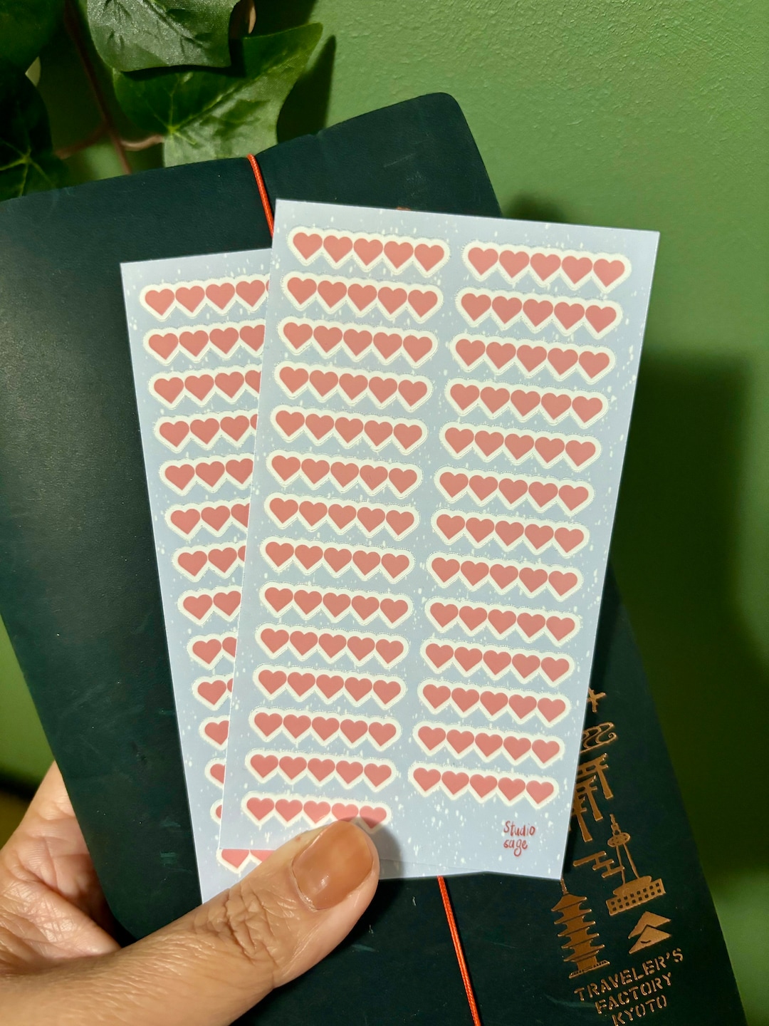 Heart Star Rating Stickers Book Journal Five Star Rating Planner ...