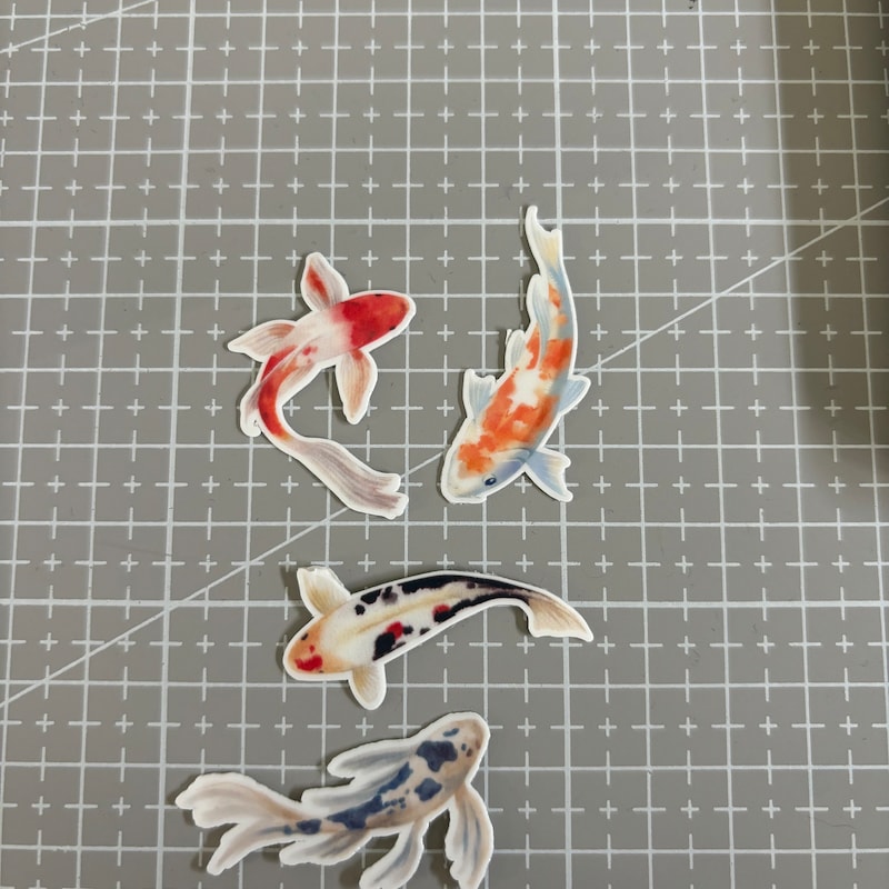 Koi Stickers - Etsy