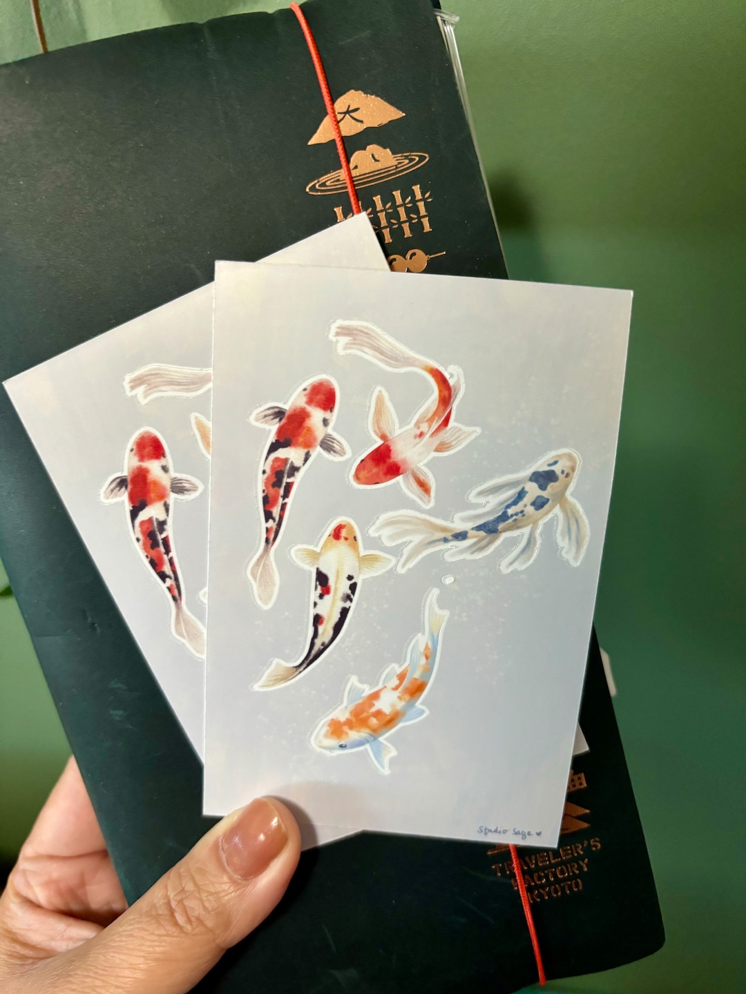 Koi Fish Mini Stickers Sheet Aesthetic Stickers Laptop Stickers ...