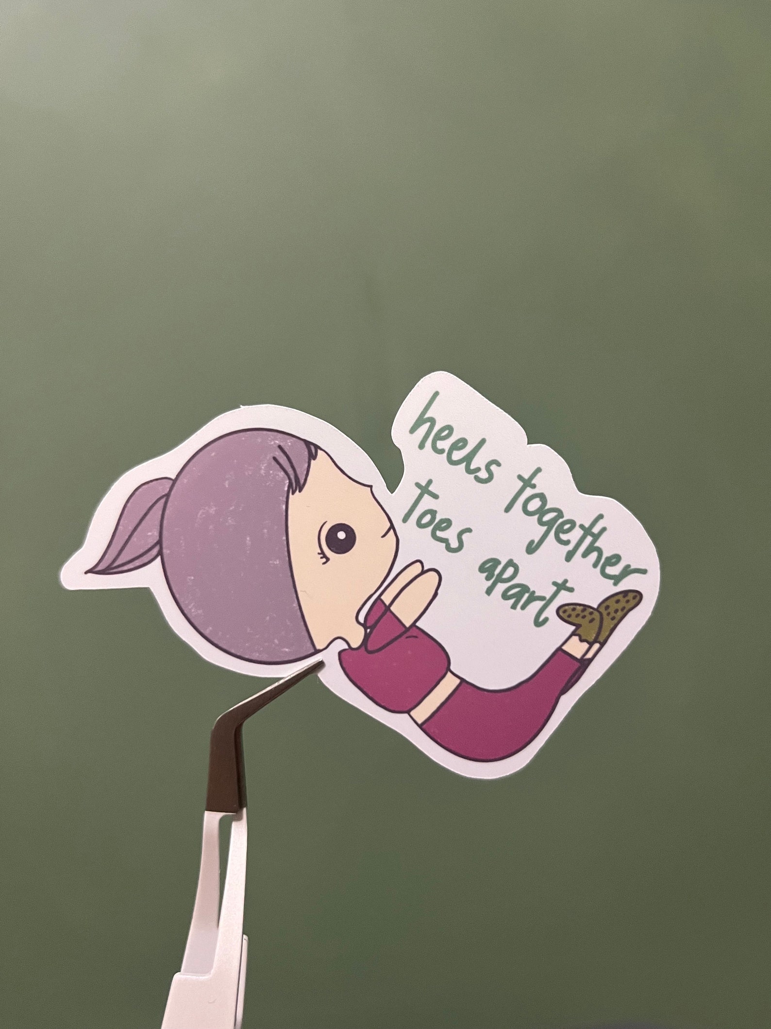 Pilates Sticker Motivation Exercise Vinyl Sticker Workout Cute Sticker ...