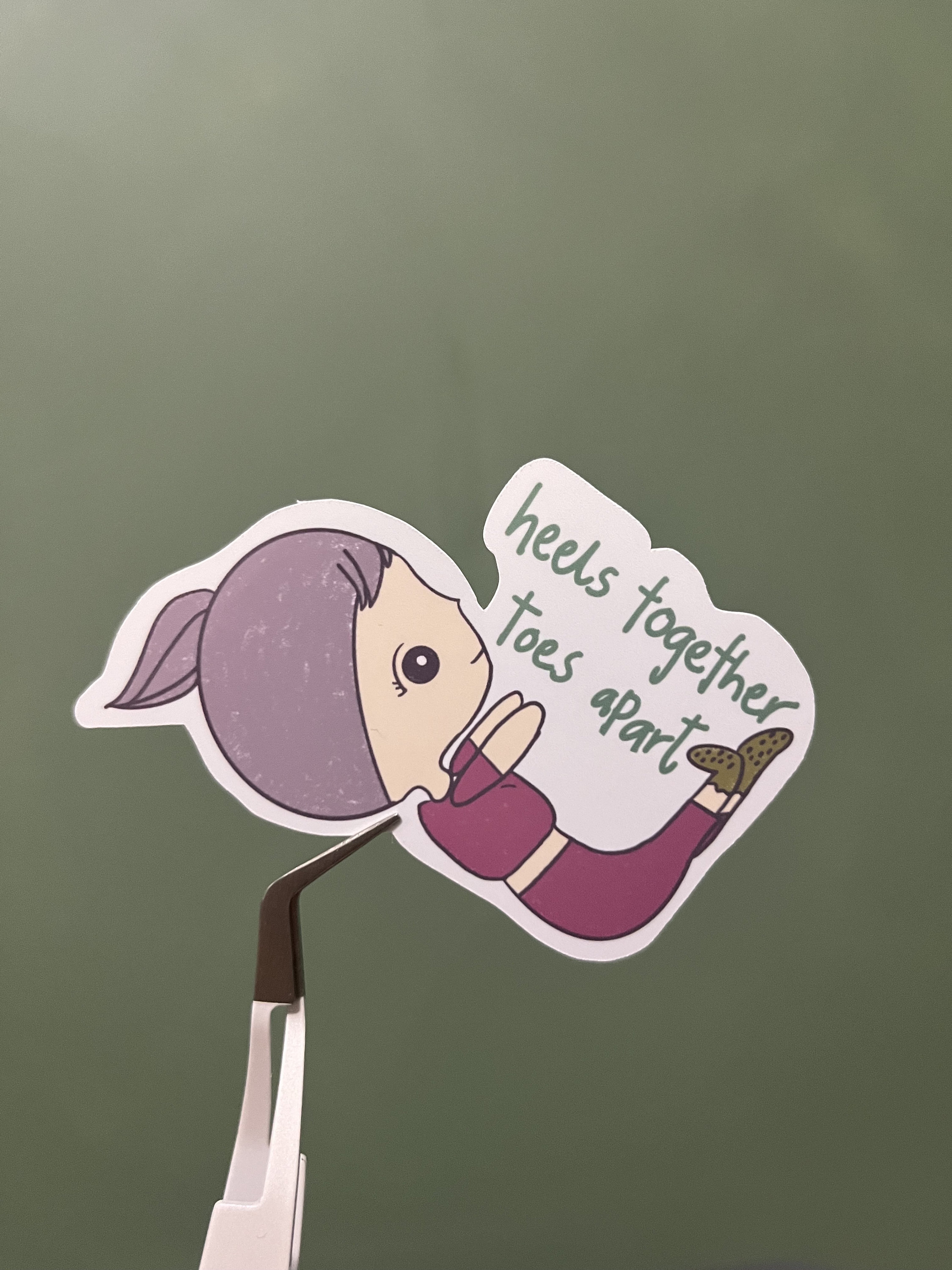 Pilates Sticker Motivation Exercise Vinyl Sticker Workout Cute Sticker ...