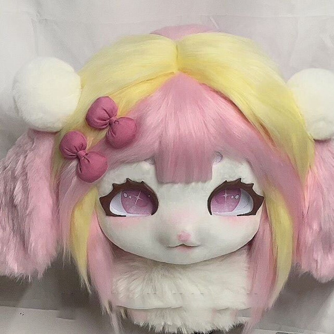 Cute Kig Kemono Head Base, Cosplay Fursuit Head Mask Base, Handmade ...