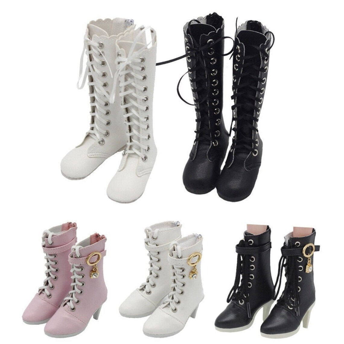 Barbie Lace-up Boots Barbie High Heel Boots America Girl | Etsy