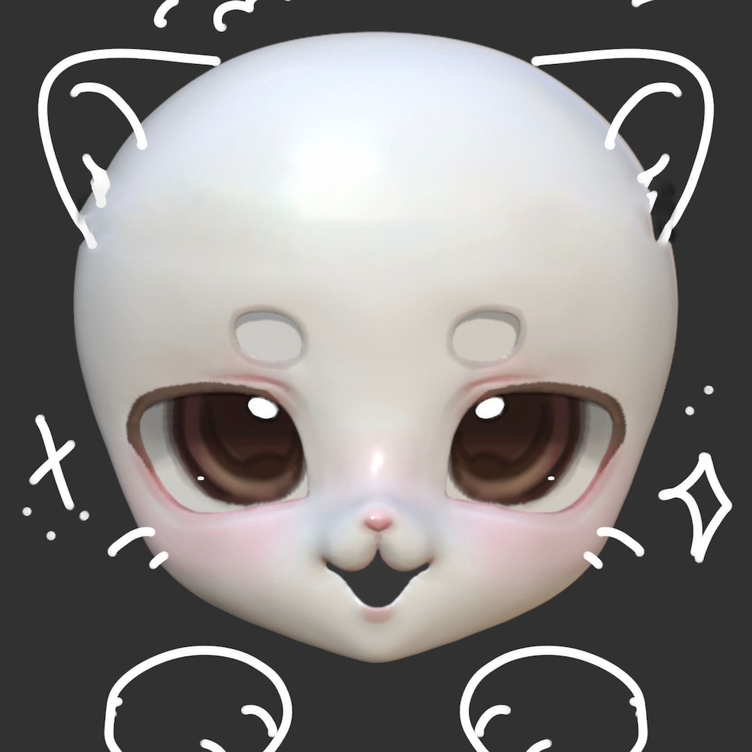 Cute Cat Furrysuit Head Base, Cat Kig Mask Base, Cat Cosplay Head Base ...