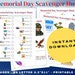 Memorial Day Scavenger Hunt, Printable, Instant Download, Outdoor ...