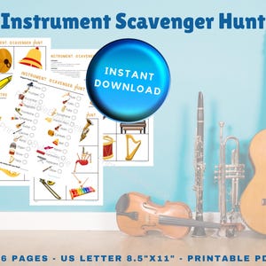 Instrument Scavenger Hunt, Printable, Instant Download, Outdoor ...