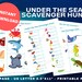 Under the Sea Scavenger Hunt, Printable, Instant Download, Outdoor ...