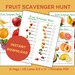 Fruit Scavenger Hunt Game - Printable Family Activity - Instant ...