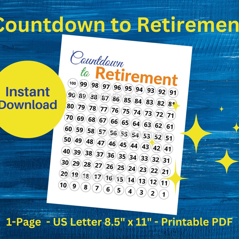 Retirement Calendar - Etsy