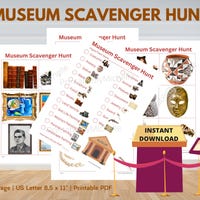Museum Scavenger Hunt Printable | Fun Art Museum Scavenger Hunt ...