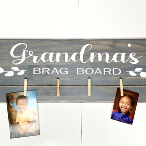 Personalized Brag Board Grandma Brag Board Picture Holder | Etsy