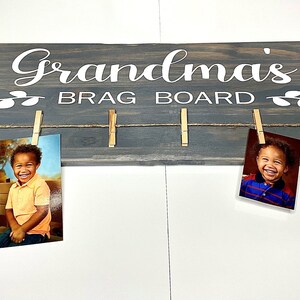 Personalized Brag Board Grandma Brag Board Picture Holder | Etsy