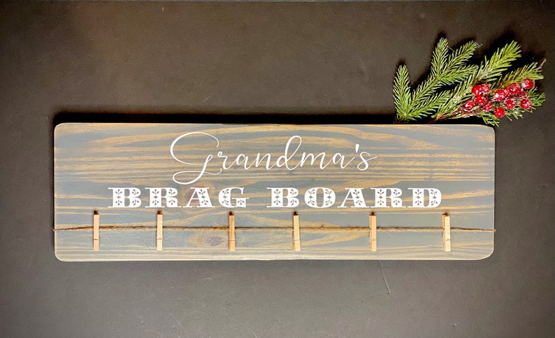 Personalized Brag Board Grandma Brag Board Picture Holder - Etsy
