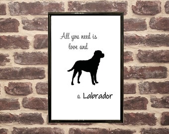 Dog Poster Labrador Poster Let's Go Already Colorful - Etsy