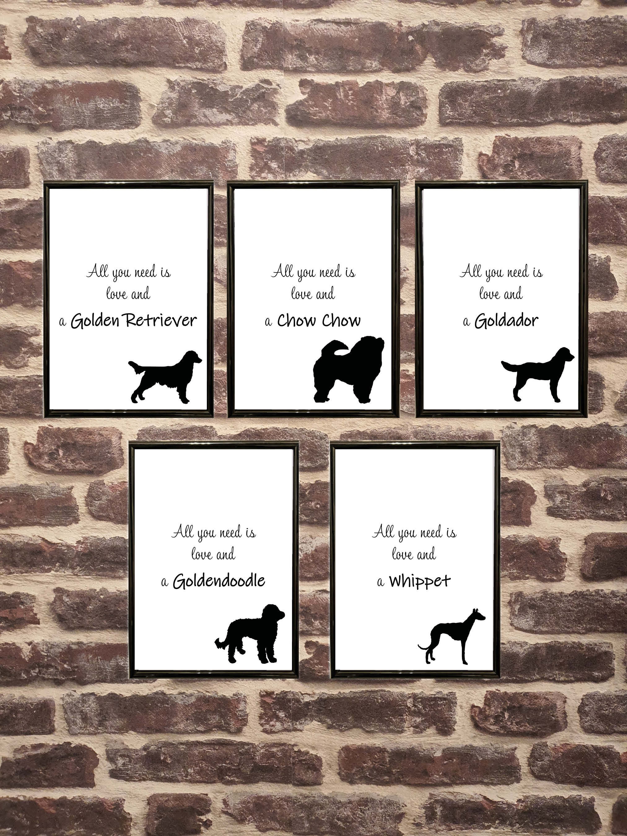 Dog Breed Art | Dog Breed Poster | Minimalist Dog Poster | Dog Gift ...