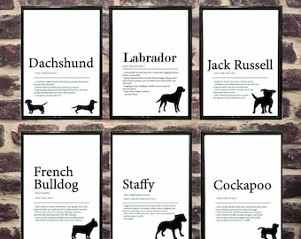 Dog Dictionary Art - Etsy