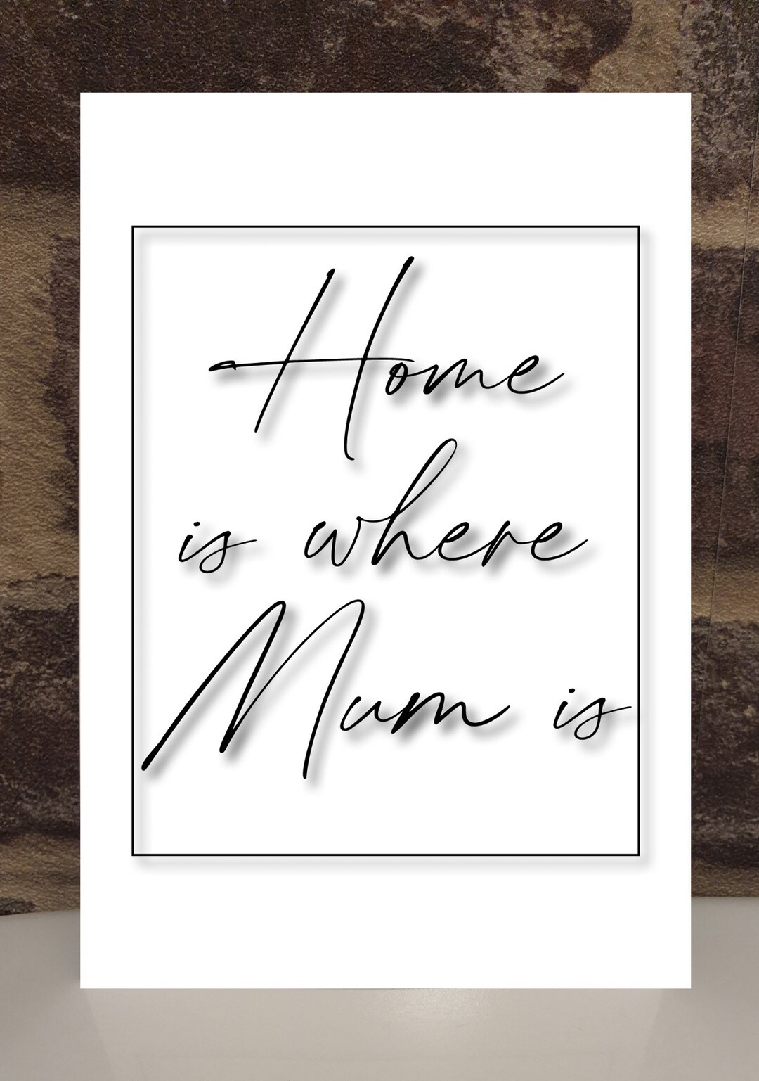 Mother Day Print for Mum, Mum Print, Mum Gift, Mum Present, Mum Design ...