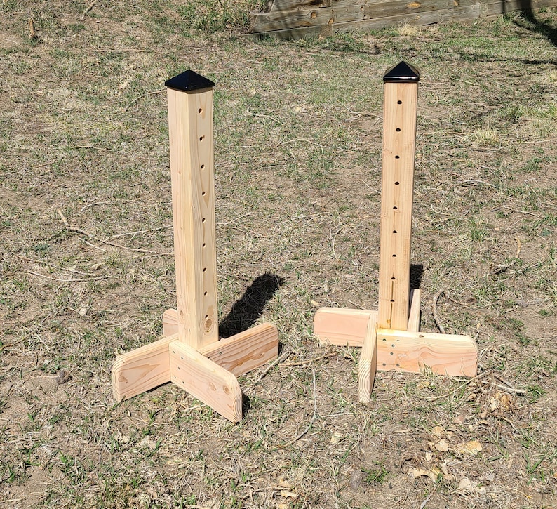 Unpainted Short Horse Jump Standards -- MADE TO ORDER - Etsy