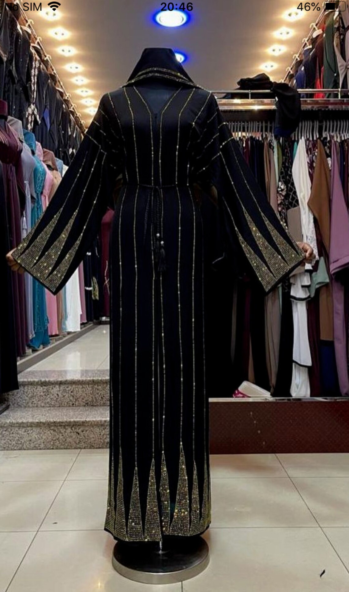 Women's Black Open Front Luxury Nida Burka Jilbab - Etsy UK