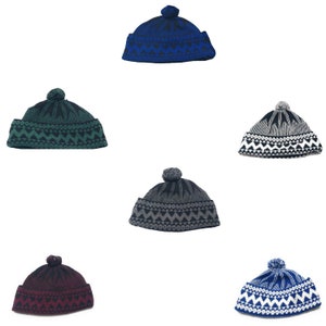 Muslim Kufi Haji Turkis Winter Prayer Hat, Skull Cap Topi Mens Woolen ...