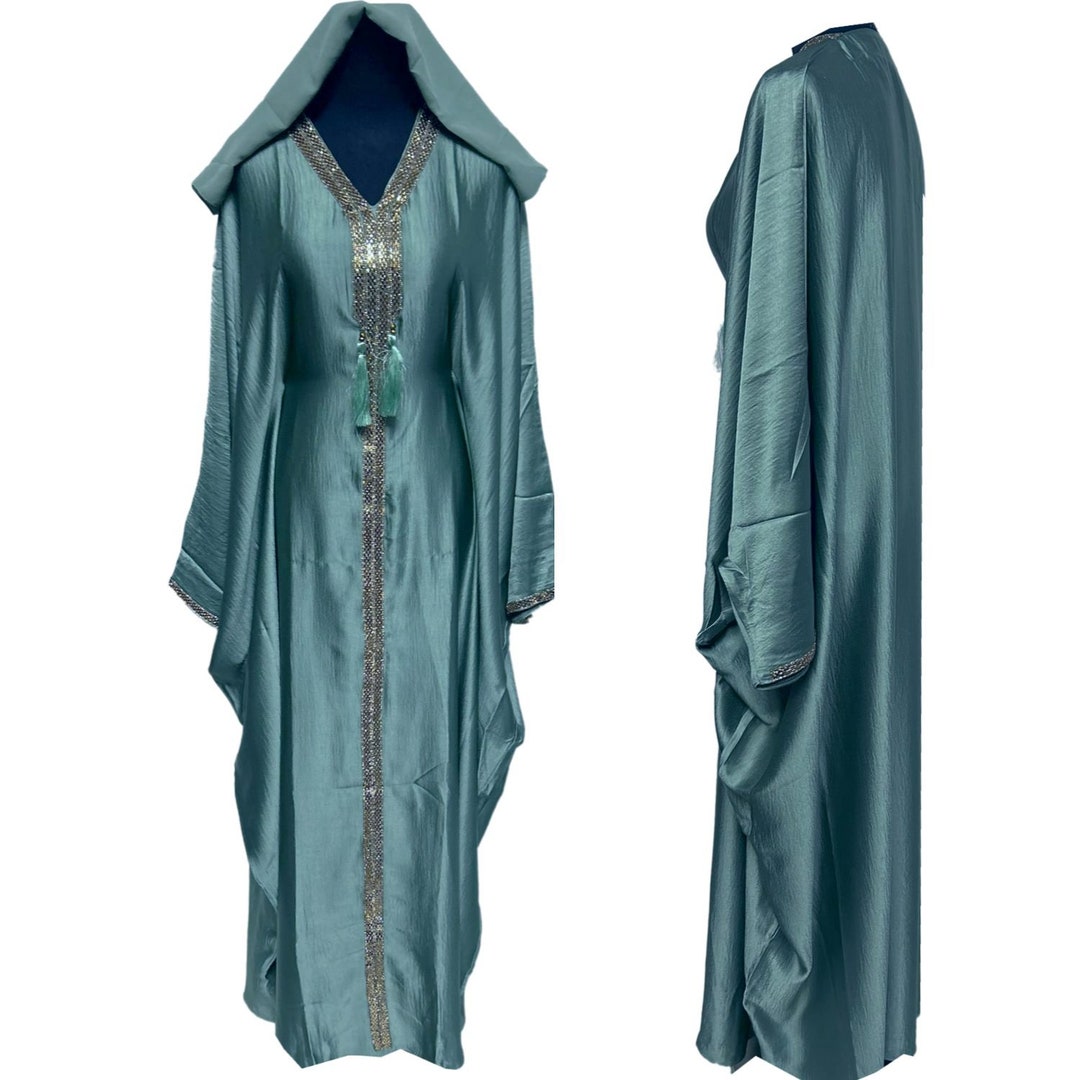 Women Batwing Abaya Farasha Jalabiya Arab Long Dress - Etsy