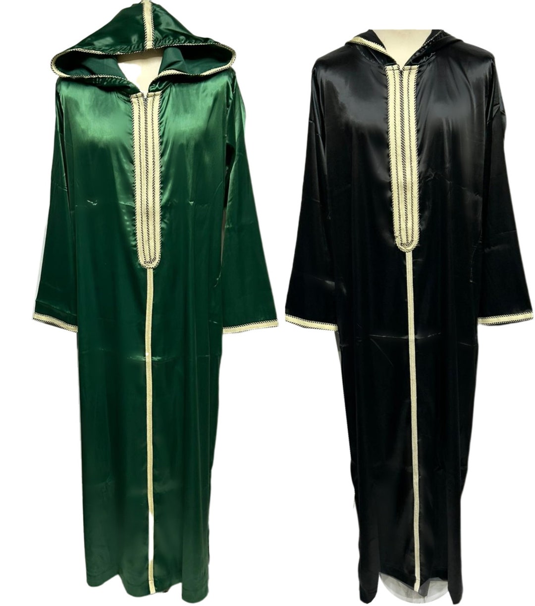 Moroccan Style Hooded Thobe Jabador Djellaba Jubba Long Dress - Etsy